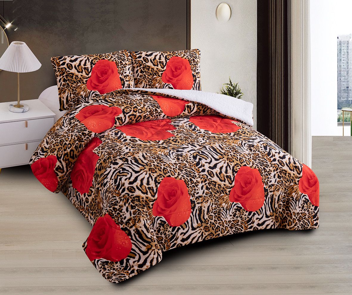 Flannel Borrego 3pc Set (King Size) | Unidos Textile